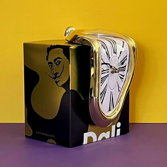 ENAPY | Wall Decor | Salvador Dali Melting Deskshelf Clock Functional ...